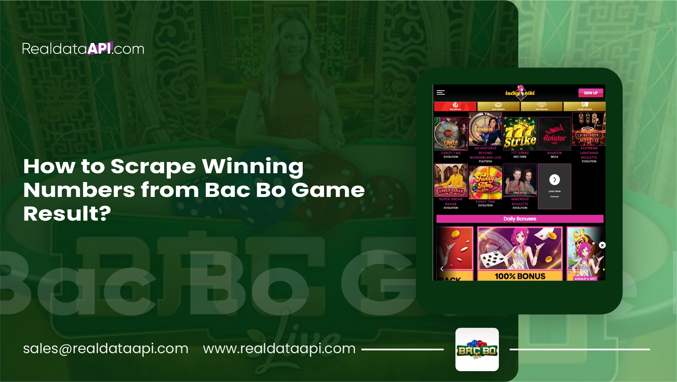 How to Scrape Winning Numbers from Bac Bo Game Result? – Real Data Api